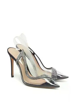 GIANVITO ROSSI Hortensia Crystal-embellished Pumps - Black