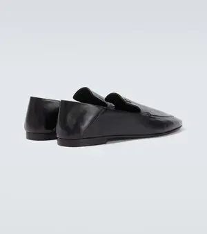 Saint Laurent Alain Convertible Leather Loafers