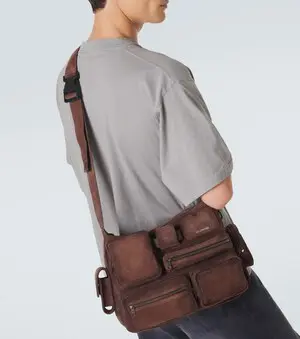 Balenciaga Superbusy Suede Messenger Bag