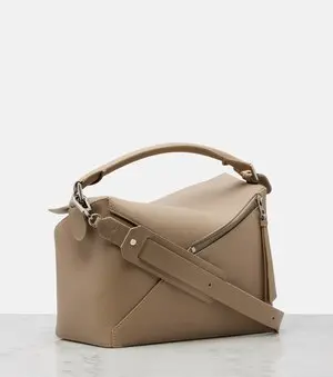 Loewe Puzzle Edge Medium Leather Top-handle Bag
