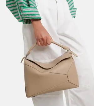 Loewe Puzzle Edge Medium Leather Top-handle Bag