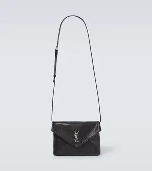 Saint Laurent Cassandre Envelope Messenger Bag - Black