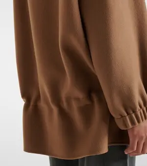 Max Mara Hooded Virgin Wool Jacket - Brown