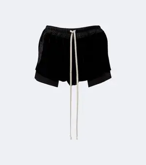 Rick Owens Viscose And Silk Shorts