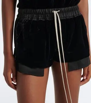 Rick Owens Viscose And Silk Shorts