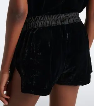 Rick Owens Viscose And Silk Shorts