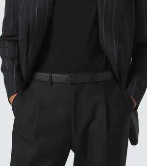 TOM FORD T Icon Leather Belt - Black