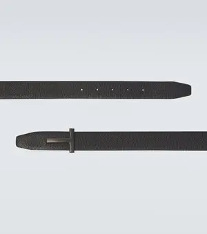 TOM FORD T Icon Leather Belt - Black