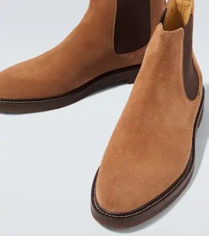 Brunello Cucinelli Suede Chelsea Boots