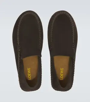 Loewe Rambla Suede Loafers