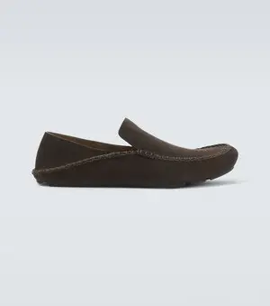 Loewe Rambla Suede Loafers