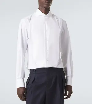 Brunello Cucinelli Cotton Tuxedo Shirt