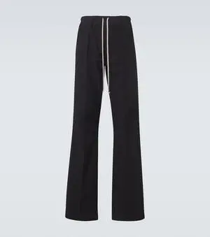 Rick Owens Dietrich Cotton Wide-leg Pants - Black