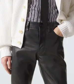 TOM FORD Leather Slim Pants