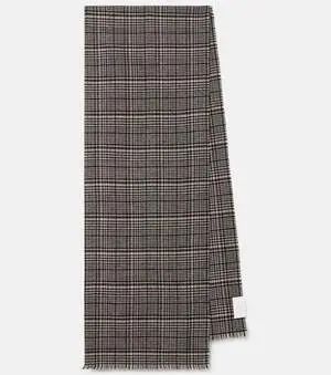Brunello Cucinelli Checked Cashmere Scarf - Multicoloured