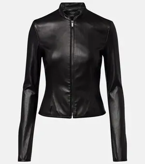 Gucci Leather Zip-up Jacket - Black