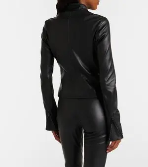 Gucci Leather Zip-up Jacket