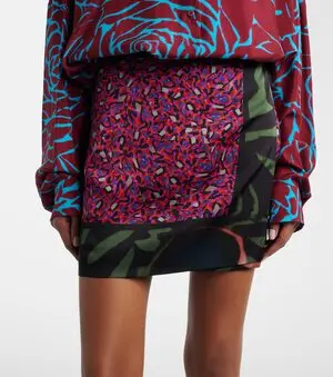 Dries Van Noten Printed Wrap Skirt