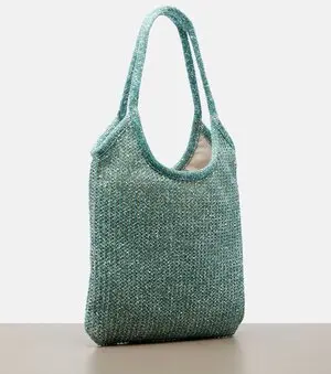 Miu Miu Ivy Sequined Mesh Tote Bag