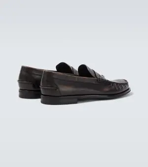 Prada Leather Penny Loafers