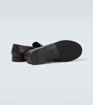 Prada Leather Penny Loafers