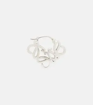 Loewe Anagram Hoop Earrings - Silver
