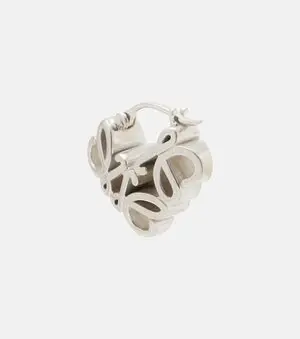 Loewe Anagram Hoop Earrings - Silver