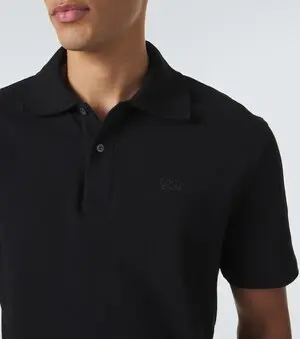 Loewe Double L Cotton Pique Polo Shirt