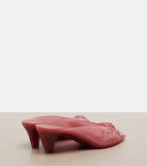 Chloé Jelly Mules With Knot Detailing - Pink