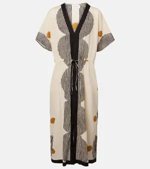 Velvet By Graham & Spencer Amira Printed Cotton Kaftan