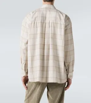 Our Legacy Borrowed Plaid Cotton Flannel Shirt