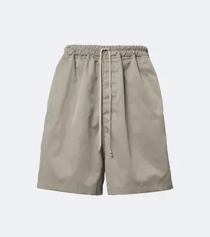 Rick Owens Faun Faille Bermuda Shorts In /grizzly - Grey