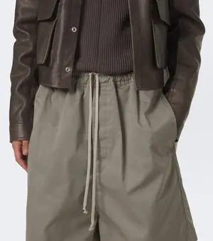 Rick Owens Faun Faille Bermuda Shorts - Grey