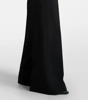 Sportmax Belted Crêpe Straight Pants