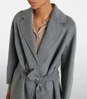 Max Mara Virgin Wool Wrap Coat