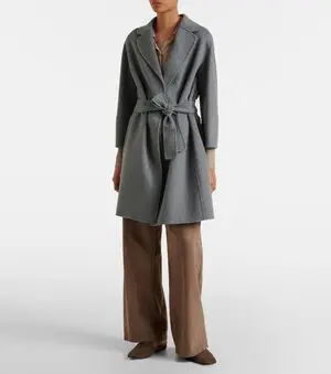 Max Mara Virgin Wool Wrap Coat