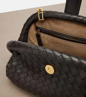 Bottega Veneta Lauren 1980 Small Leather Clutch - Brown