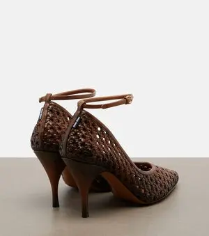 Miu Miu Woven Leather Pumps