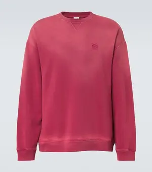 Loewe Anagram Cotton Jersey Sweatshirt - Red