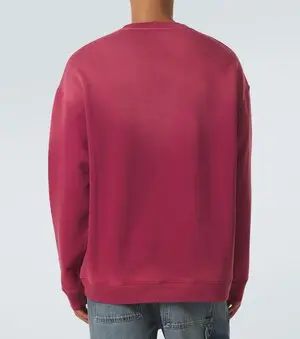 Loewe Anagram Cotton Jersey Sweatshirt - Red
