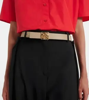 Loewe Anagram Bombe Reversible Leather Belt
