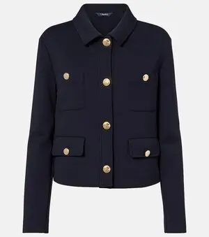 Max Mara Cotton-blend Cropped Jacket