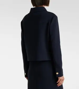 Max Mara Cotton-blend Cropped Jacket