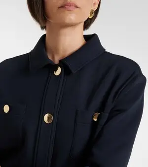 Max Mara Cotton-blend Cropped Jacket