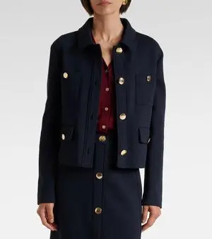 Max Mara Cotton-blend Cropped Jacket