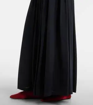 Max Mara Jersey Maxi Skirt - Blue