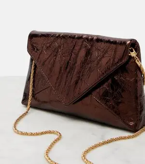 Dries Van Noten Metallic Leather Clutch