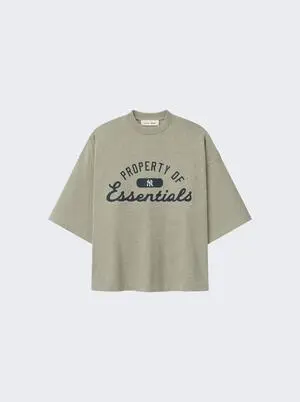 Fear Of God Yankees Merch Tee Seal Heather - Grey