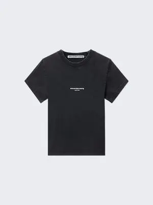 Alexander Wang Logo Print Cropped T-shirt