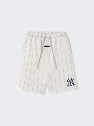 Fear Of God Yankees Pinstriped Sweatshorts - Beige